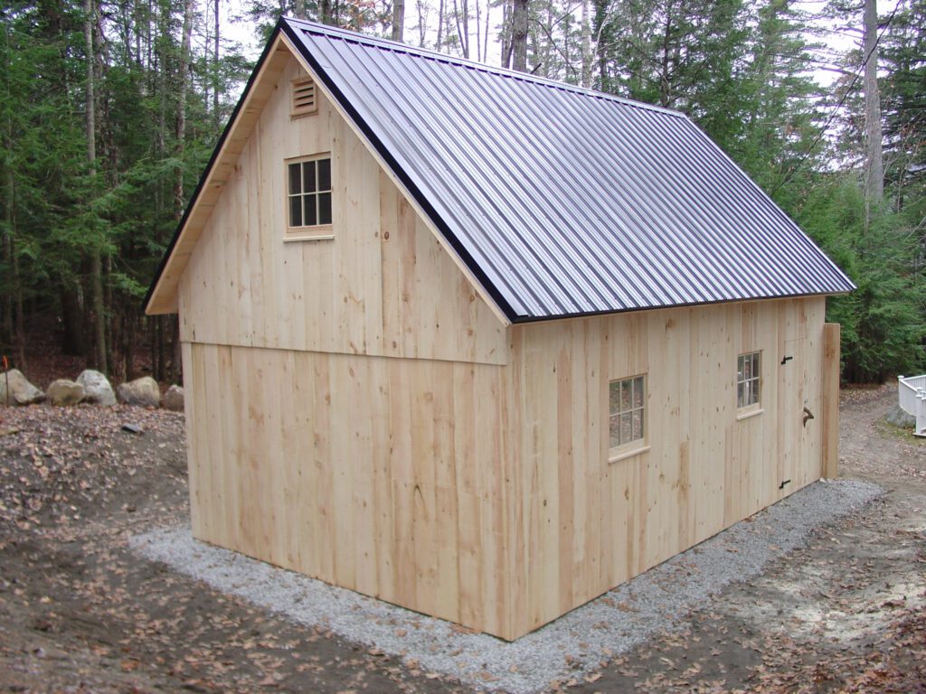Traditional Timberframe Shed – Groton Timberworks